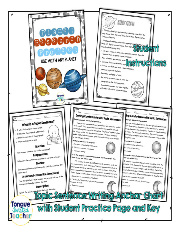 Planet Research Project Report with Graphic Organizer - Made By Teachers