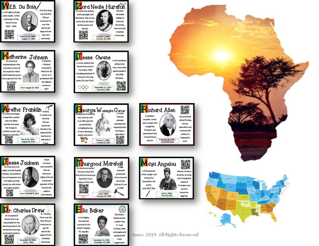 30 African American Black Leader Posters | Culture Walk | Black History ...