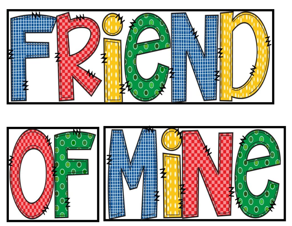 Friend of Mine {Pocket Chart Song} | Made By Teachers