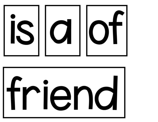 Friend of Mine {Pocket Chart Song} | Made By Teachers