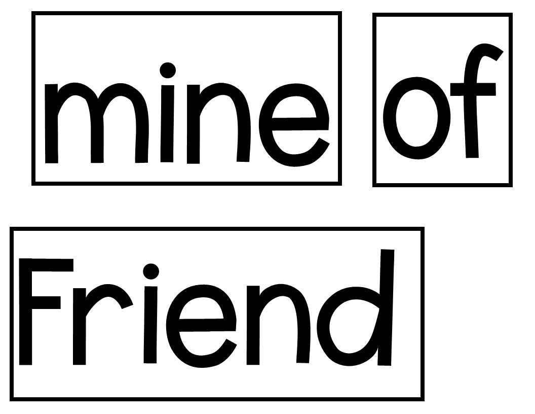 Friend of Mine {Pocket Chart Song} | Made By Teachers