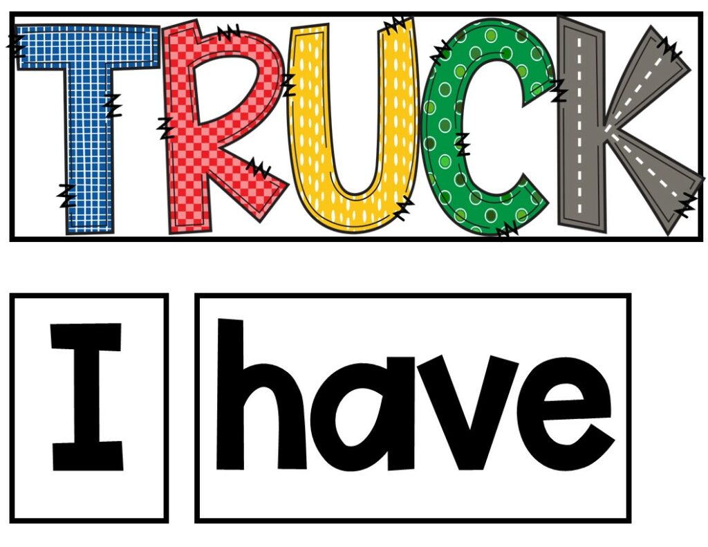 TRUCK {Pocket Chart Song} | Made By Teachers