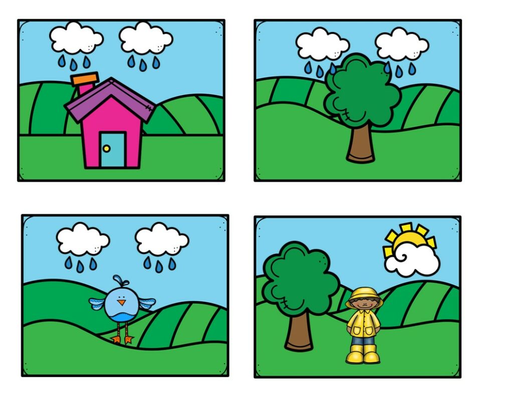 RAIN {3Pocket Chart poems, 2 Student Books and a Graphing Activity ...