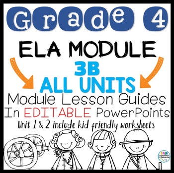 Grade 4 ELA Module 3B All Unit Lessons in PowerPoint | Made By Teachers