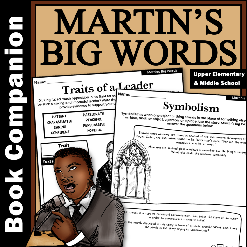 Martin's Big Words Read Aloud Activities | Black History Month Book ...