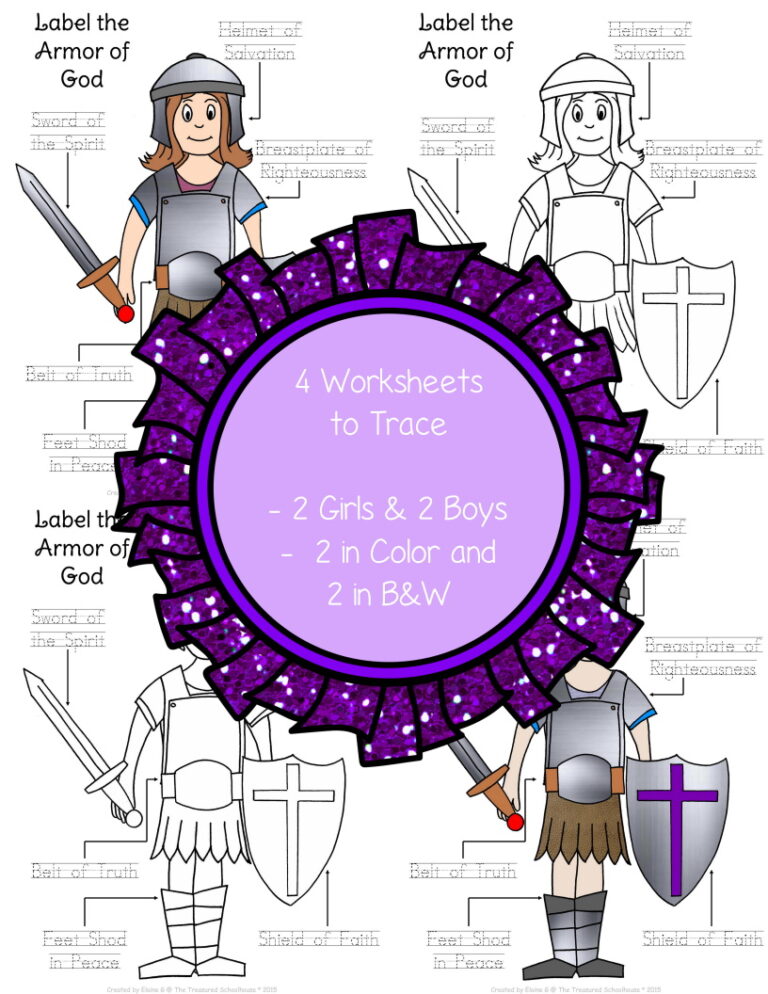 Label the Armor of God Worksheets | Made By Teachers
