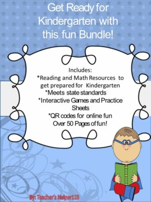 Pre-K - Kindergarten Bundle Packet Math & Reading | Made By Teachers