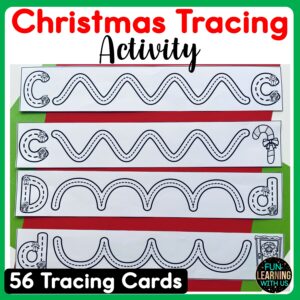 Christmas Tracing Fine Motor Activity | Alphabet Tracing December ...