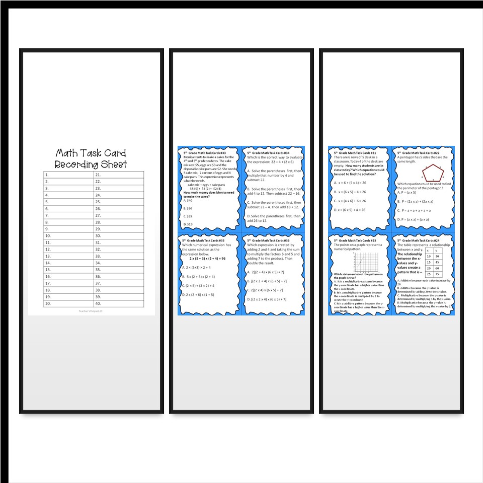 5th Grade BUNDLE All Math Units | Virtual | Vocab | Anchor Charts ...