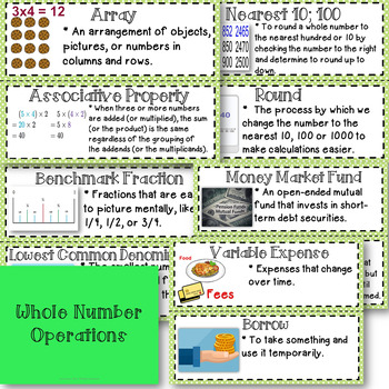 4th Grade BUNDLE All Math Units | Virtual | Vocab | Anchor Charts ...