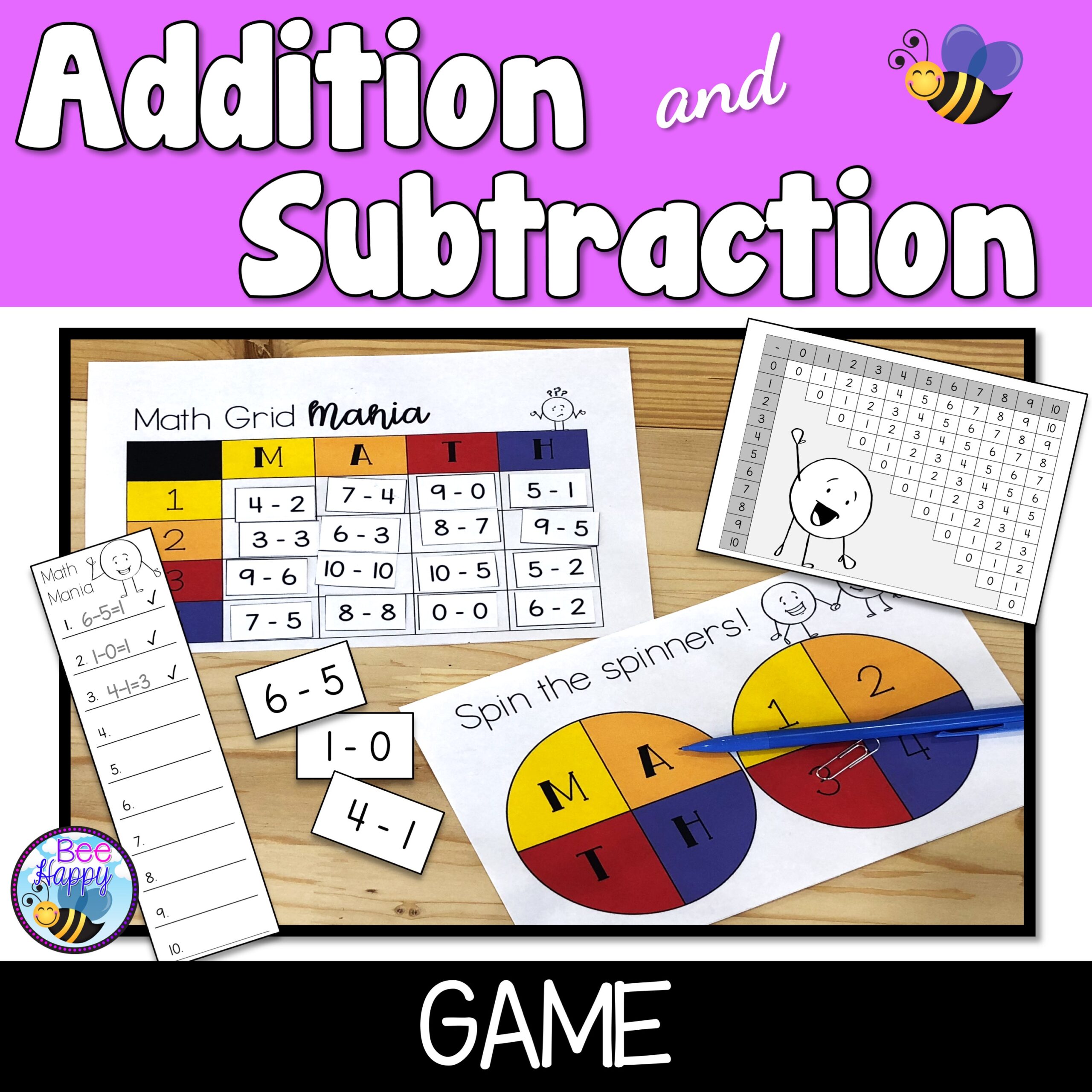 Addition and Subtraction Game | Made By Teachers
