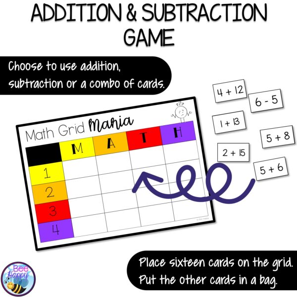 Addition and Subtraction Game | Made By Teachers