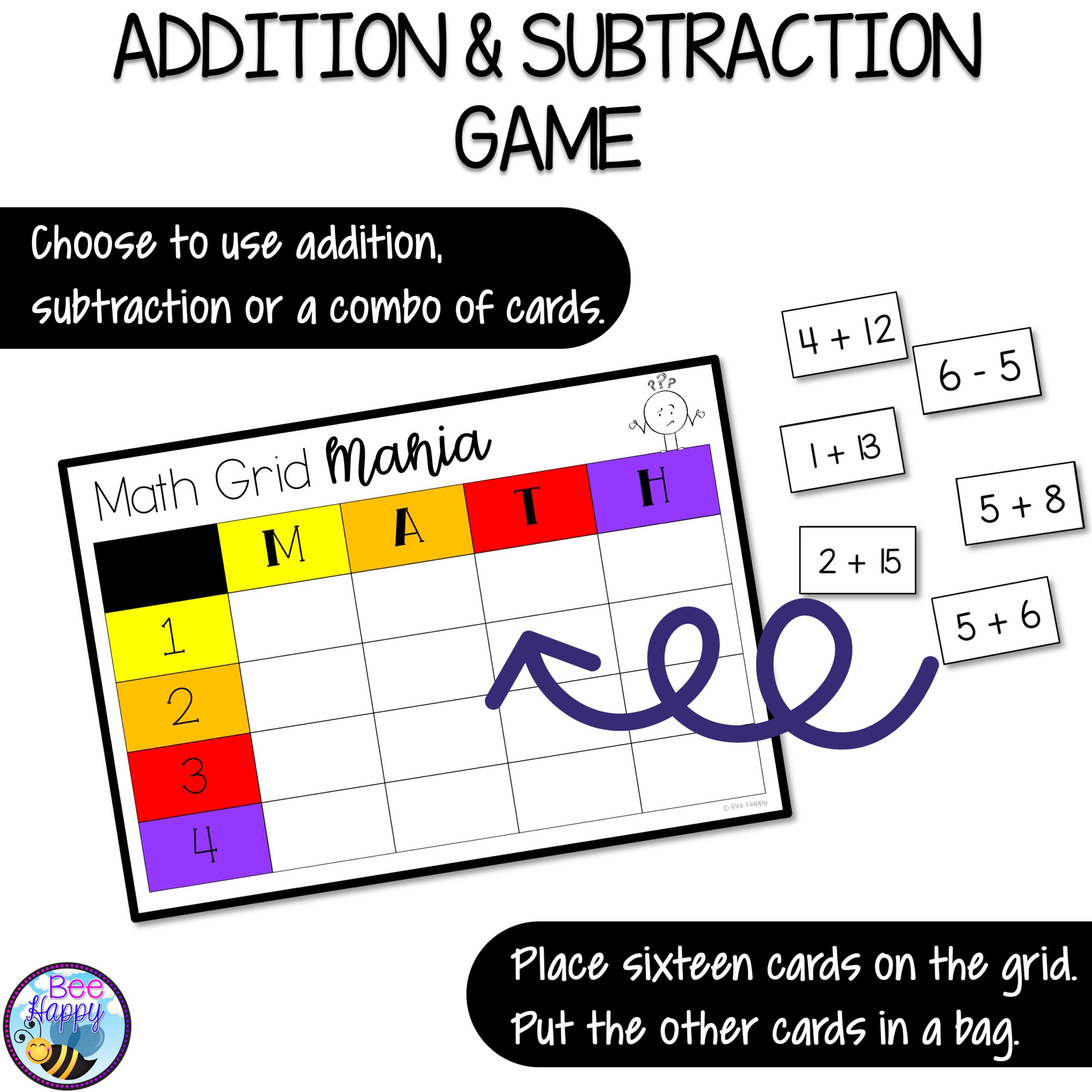 Addition and Subtraction Game | Made By Teachers
