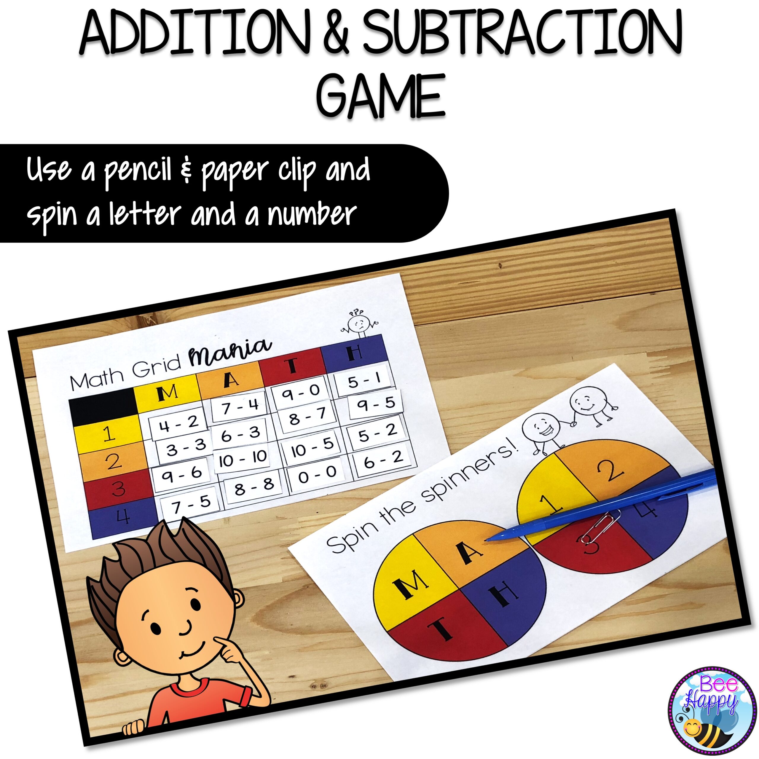 Addition and Subtraction Game | Made By Teachers