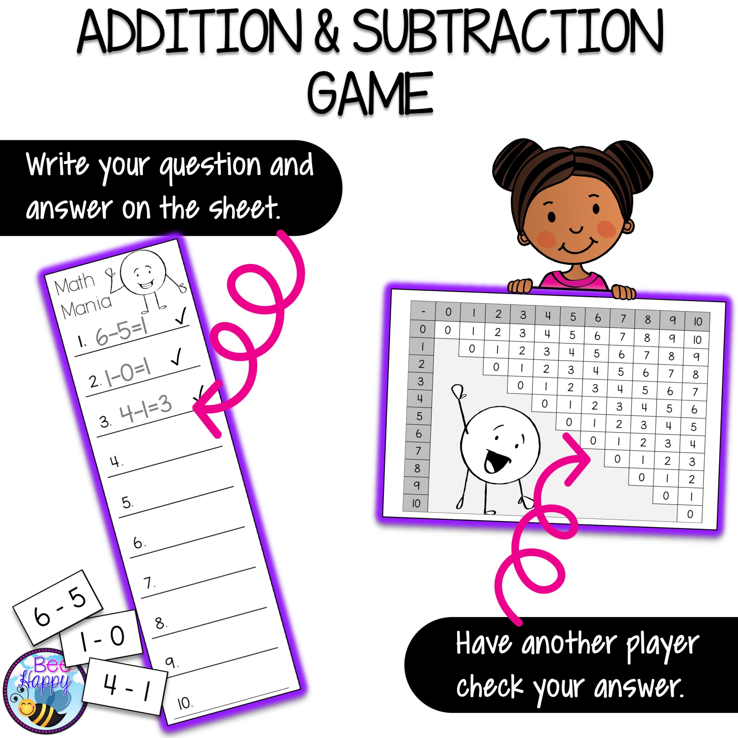 Addition and Subtraction Game | Made By Teachers