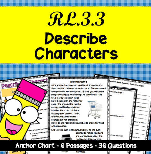 RL.3.3: Describe Characters | Made By Teachers