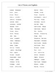 U.S. States & Capitals Worksheets, Test Sheets, Maps - U.S. Geography ...