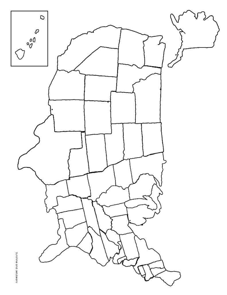 U.S. States & Capitals Worksheets, Test Sheets, Maps - U.S. Geography ...