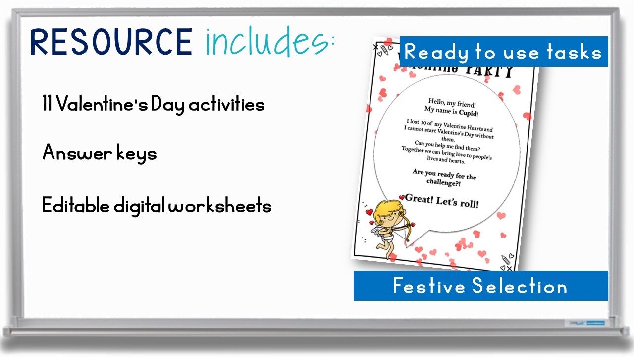 Valentine's Day Escape Room Activities - Valentine Party Game | Made By ...