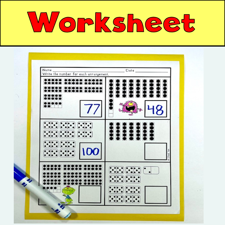 Subitizing with ten frames, five frames and dominos | Made By Teachers