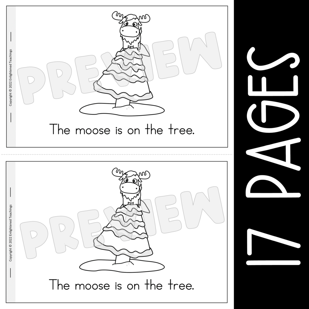 Winter Prepositions Emergent Reader BUNDLE Winter Theme | Made By Teachers