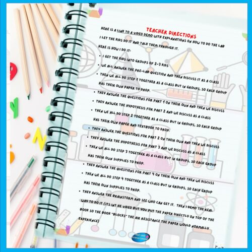 Gravity and Air Resistance Lab | Made By Teachers