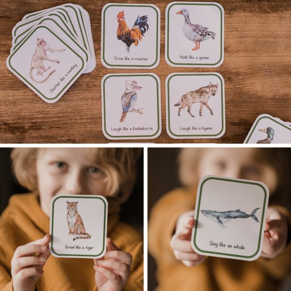 Animal Sound Cards - Learn Animal Noises - Movement Activity - Brain ...