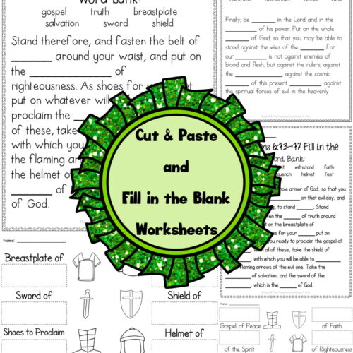 Armor of God Worksheet Pack | Made By Teachers