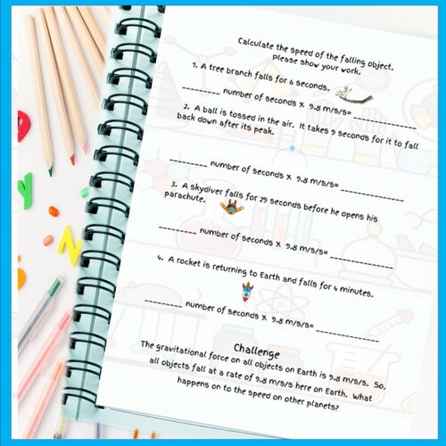 Gravity Calculate the Speed of Falling Objects | Made By Teachers