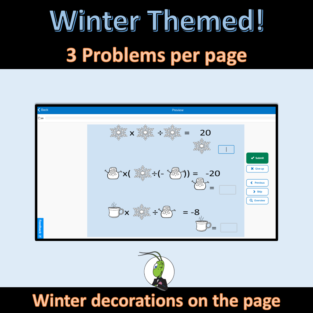 Winter Seasonal Logic Puzzles | Number Sense | Algebra 1 BOOM | Made By ...