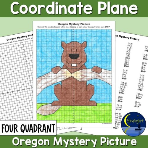 Oregon Coordinate Plane Mystery Graphing Picture | Fun Math State ...