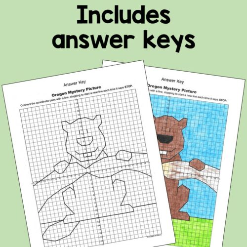 Oregon Coordinate Plane Mystery Graphing Picture | Fun Math State ...