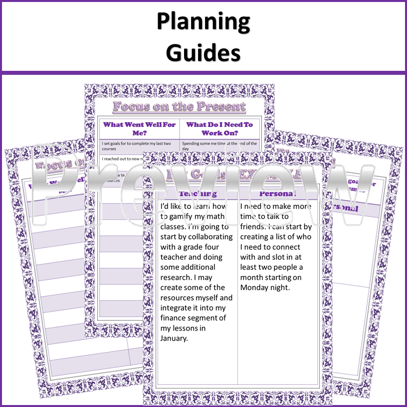 Goal Setting and Self Reflection | Teacher Planner | Made By Teachers