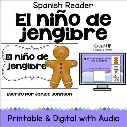 El hombre - niño de jengibre Spanish Fairy Tale Reader Easy Beginning ...