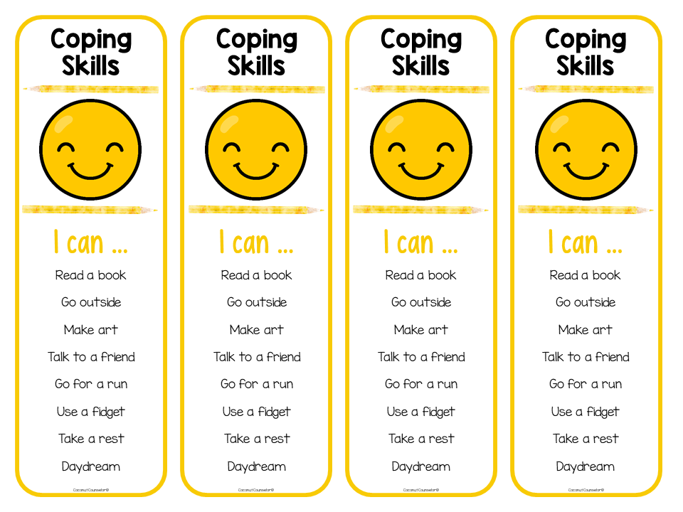 Coping Skills Bookmark | Made By Teachers