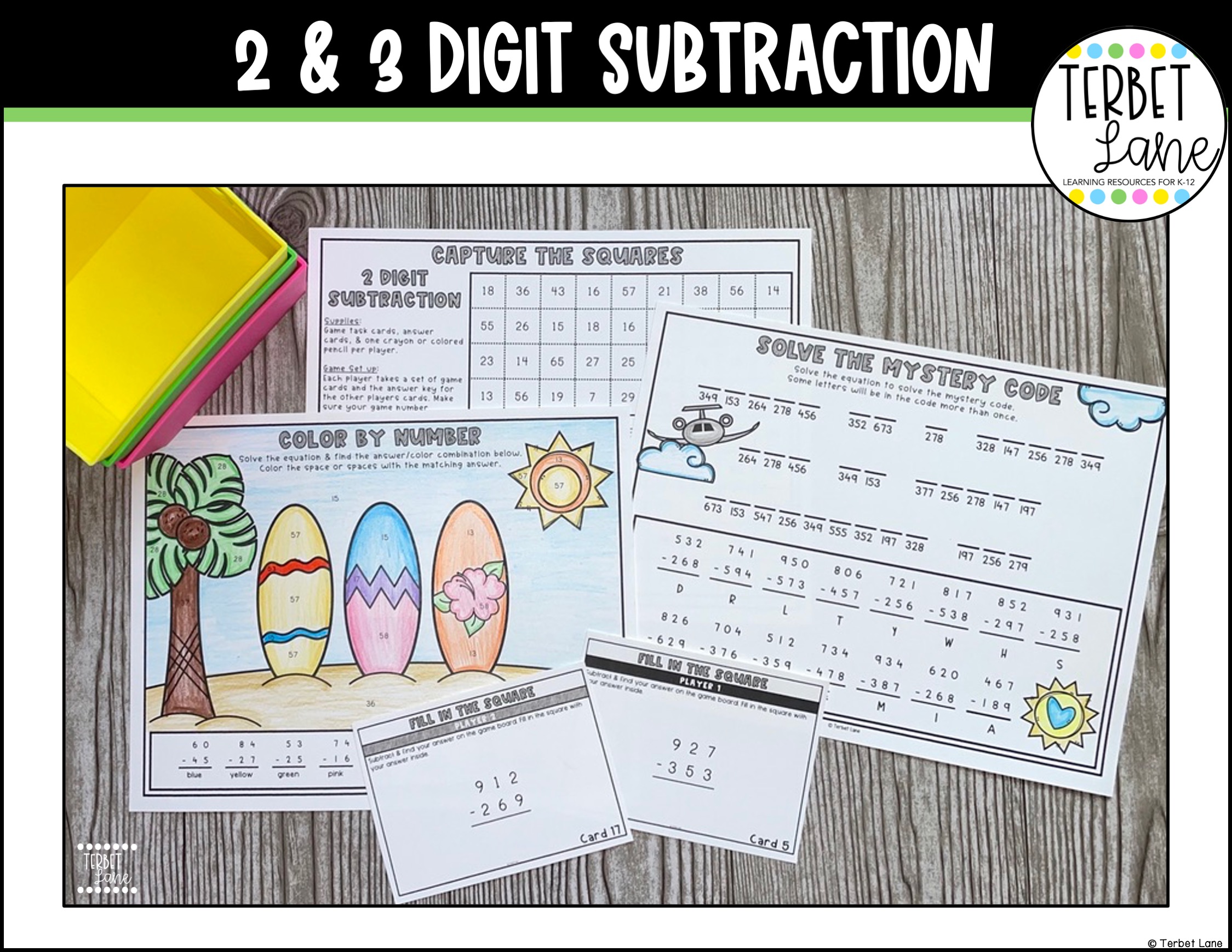 2 and 3 Digit Subtraction with Regrouping Games and Activities | Made ...