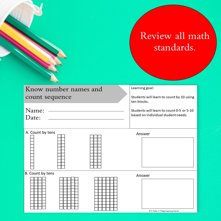 Illustrative Mathematics Kindergarten | Trifold Freebie | Made By Teachers