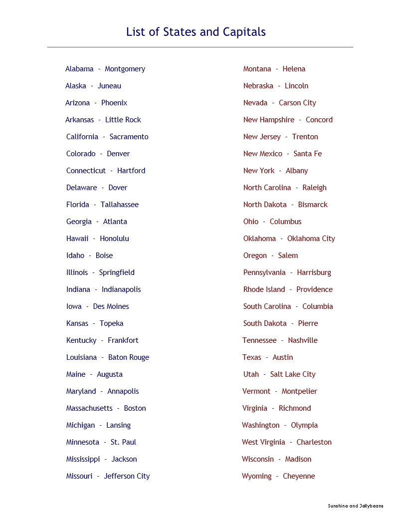 U.S. States and Capitals Bingo game - Fun & Easy Geography Study | Made ...