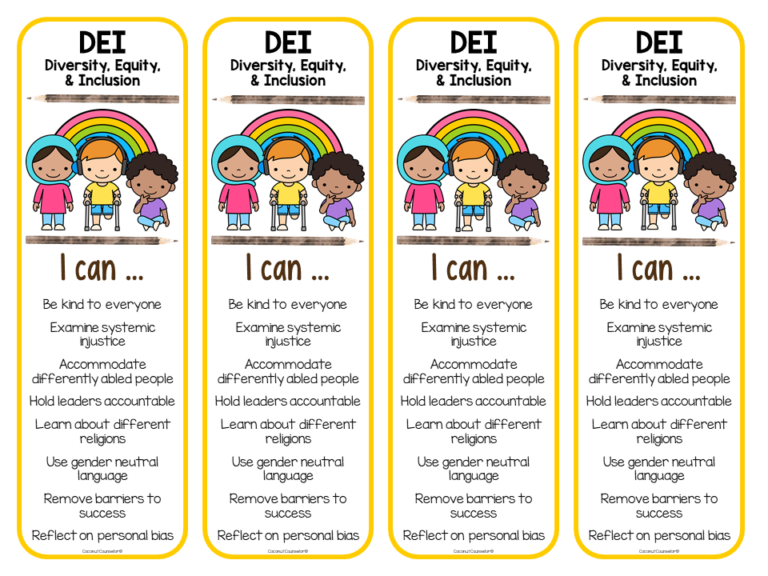 Diversity, Equity, and Inclusion Bookmark | Made By Teachers