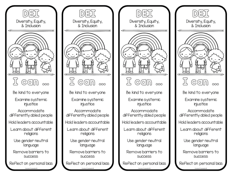 Diversity, Equity, and Inclusion Bookmark | Made By Teachers