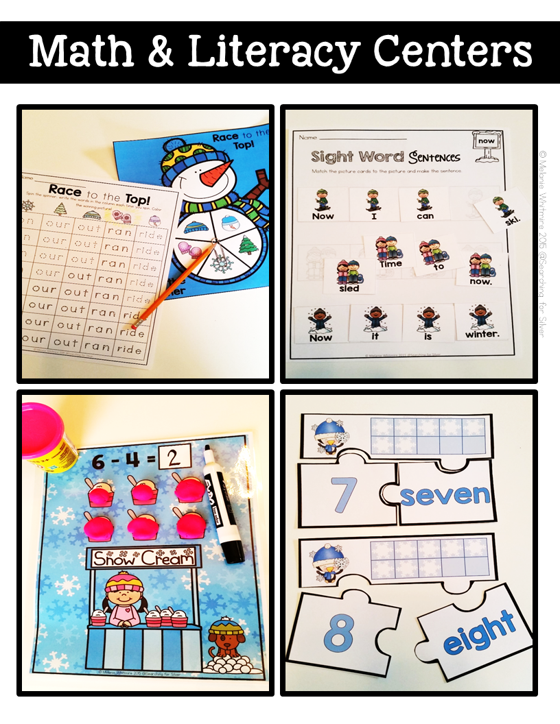 Winter Math & Literacy Centers {Kindergarten} | Made By Teachers