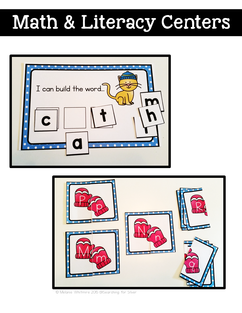 Winter Math & Literacy Centers {Kindergarten} | Made By Teachers