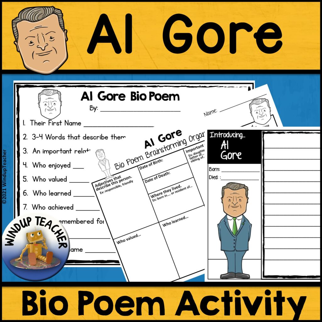 Al Gore Poem Writing Activity | Made By Teachers
