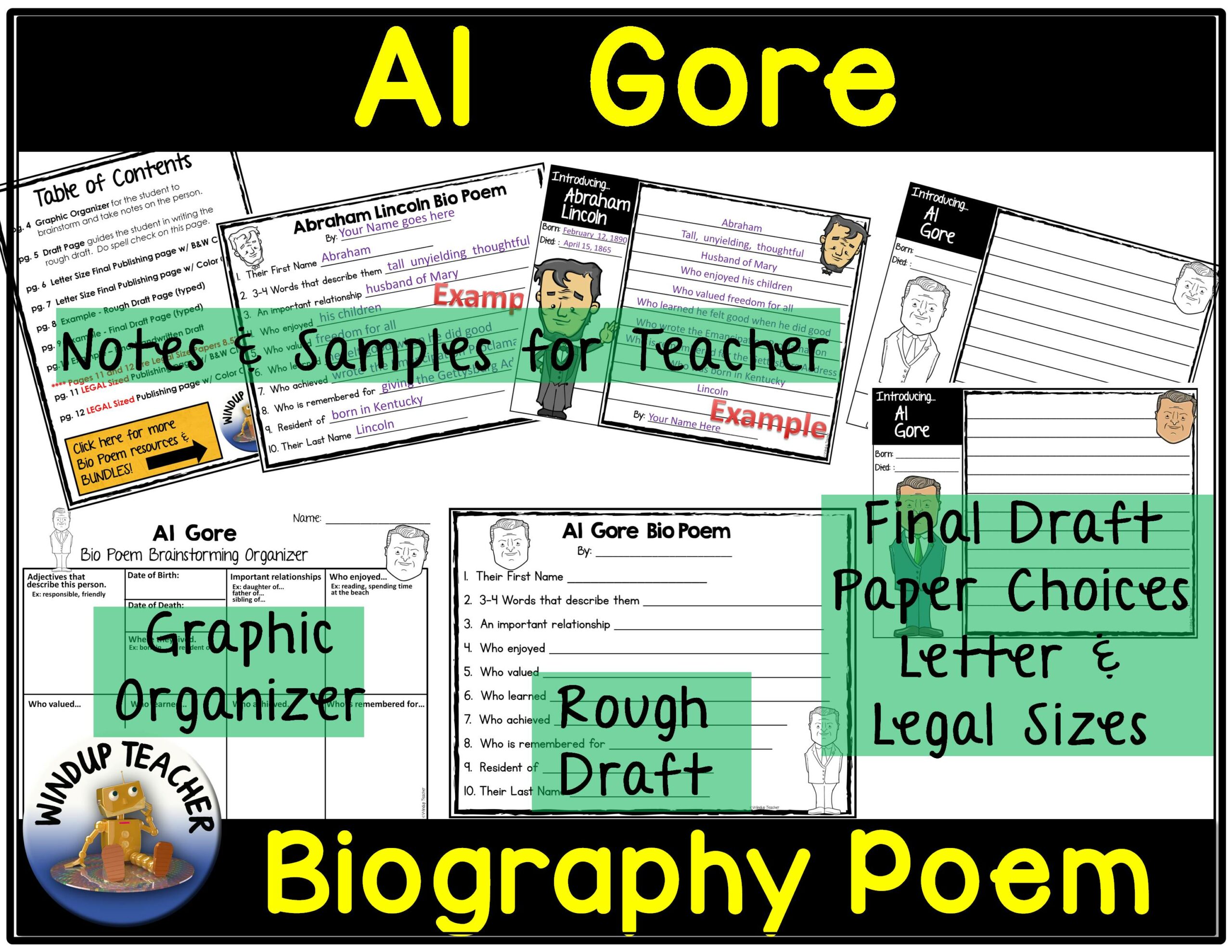 Al Gore Poem Writing Activity | Made By Teachers