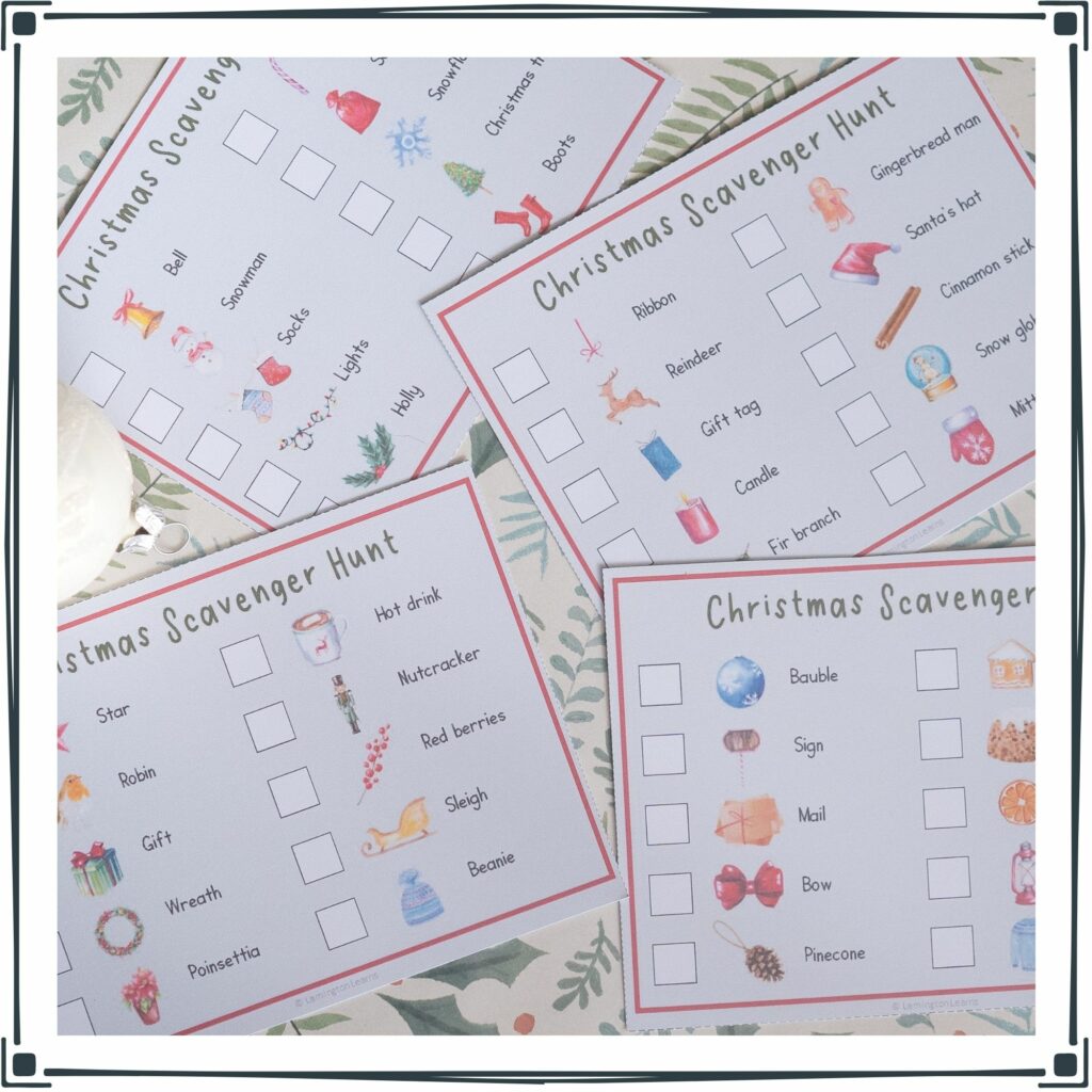 Christmas Scavenger Hunt - Holiday Fun with Family and Friends | Made ...