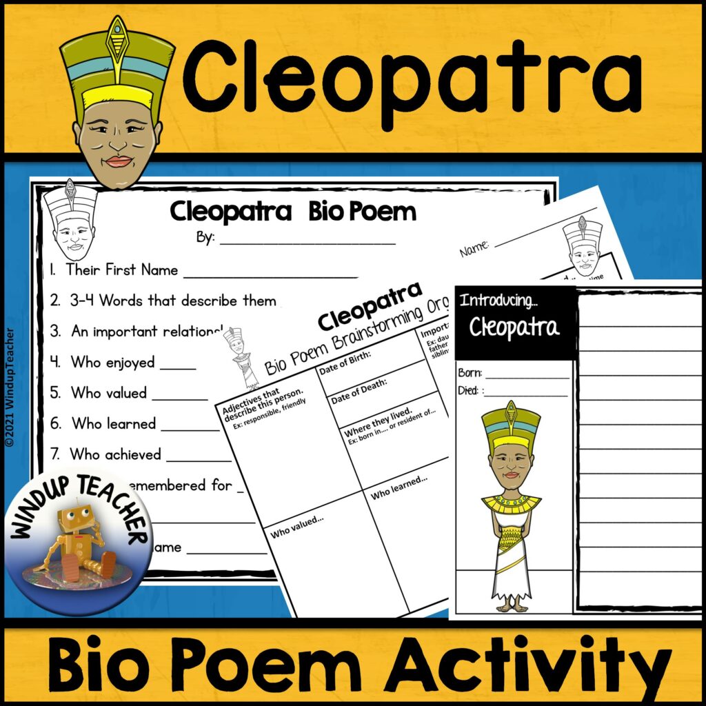 Cleopatra Poem Writing Activity | Made By Teachers