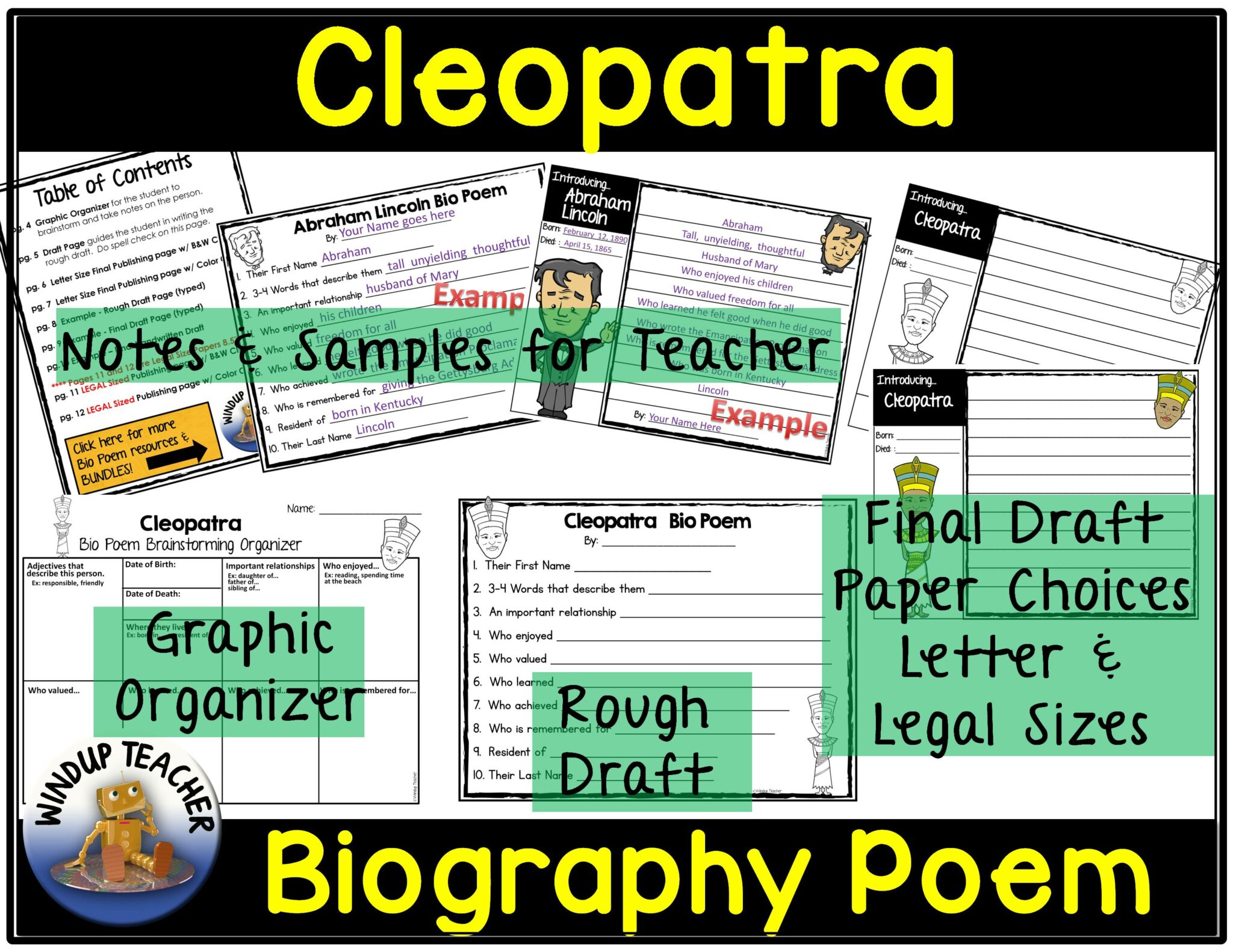 Cleopatra Poem Writing Activity - Made By Teachers