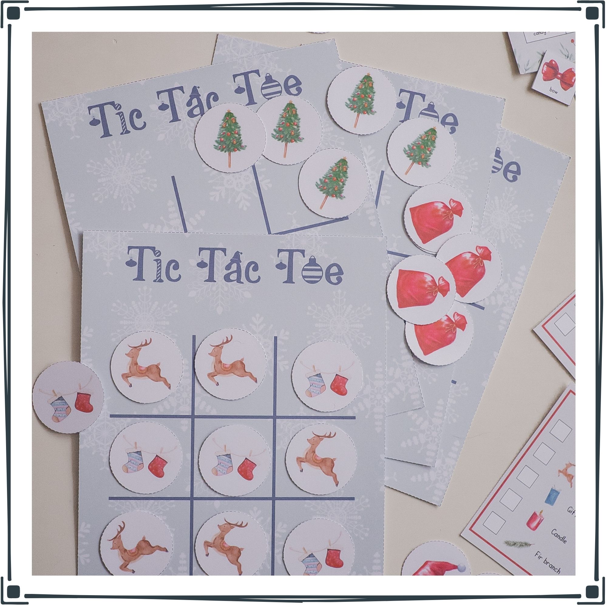 Christmas Tic Tac Toe - Fun Christmas Game for Classroom or Homeschool ...