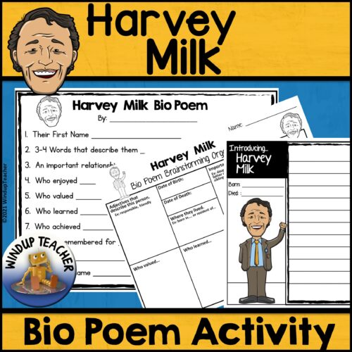 Harvey Milk Poem Writing Activity | Made By Teachers