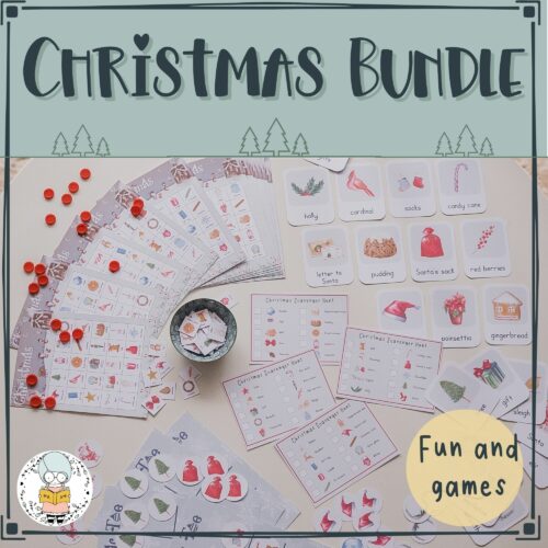 Christmas Activity Pack - Holiday Game Bundle - Fun for all ages | Made ...